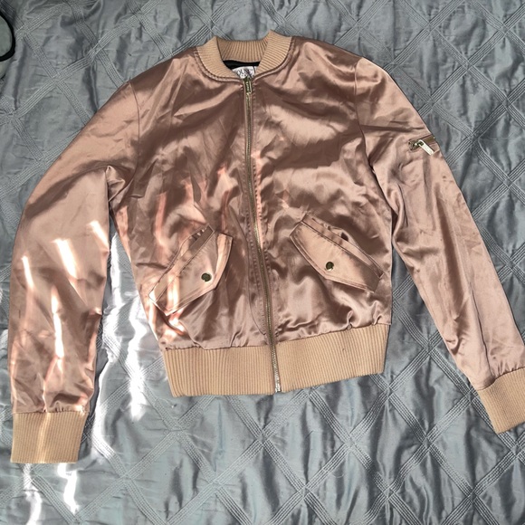 House of CB | Jackets & Coats | House Of Cb Bomber Satin Jacket | Poshmark